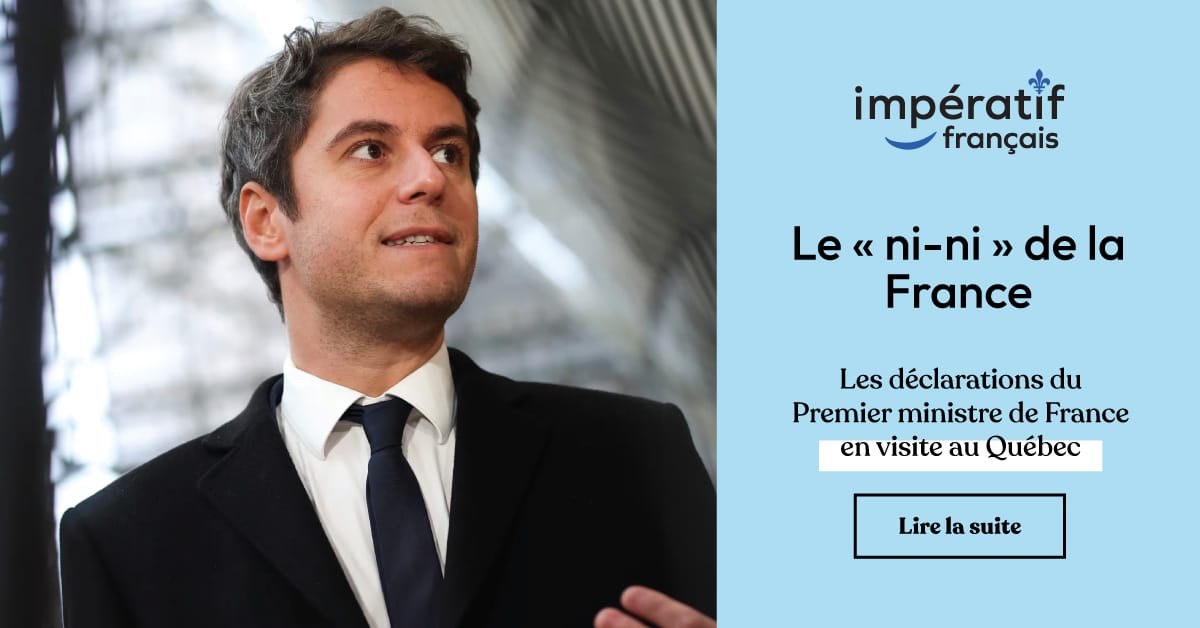 Le « ni-ni » de la France - Impératif français