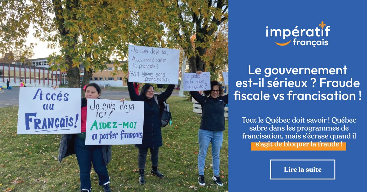 Le gouvernement est-il sérieux ? Fraude fiscale vs francisation ...